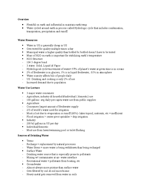 Module 4 ecosystems - Lecture notes from EHSC 3060 with professor ...