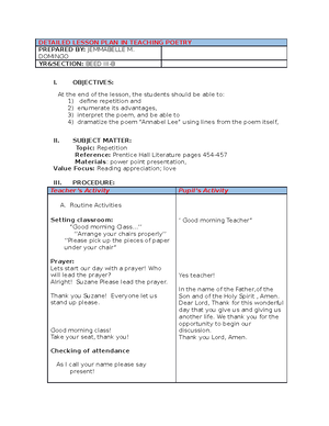 Detailed Lesson PLAN IN EPP - DETAILED LESSON PLAN IN EPP/TLE 6 ...