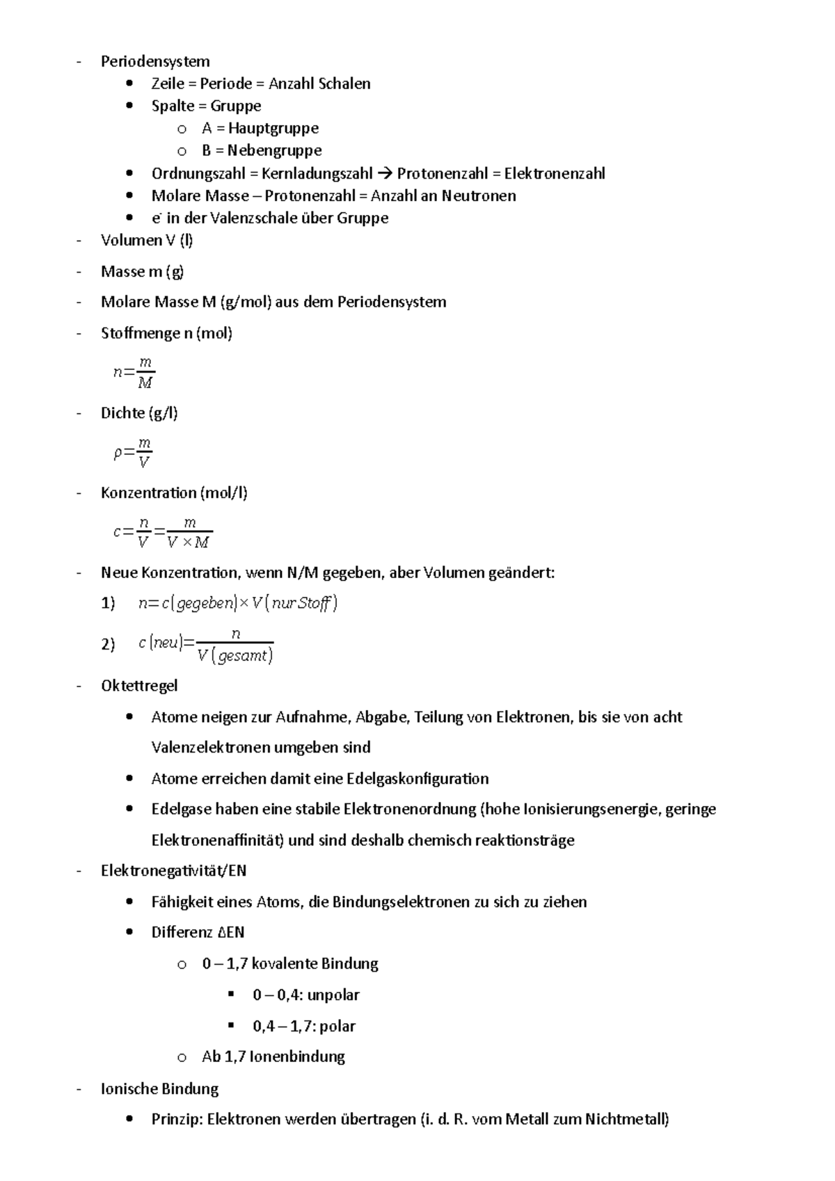 Wichtiges von OC und AOC - Periodensystem Zeile Periode Anzahl Schalen ...