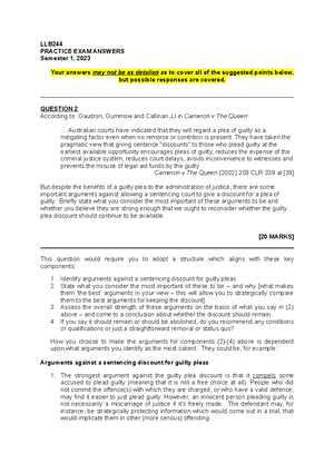 Brief (1) - Assignment 2 - LLB244 CRIMINAL LAW SENTENCING ASSESSMENT #2 ...