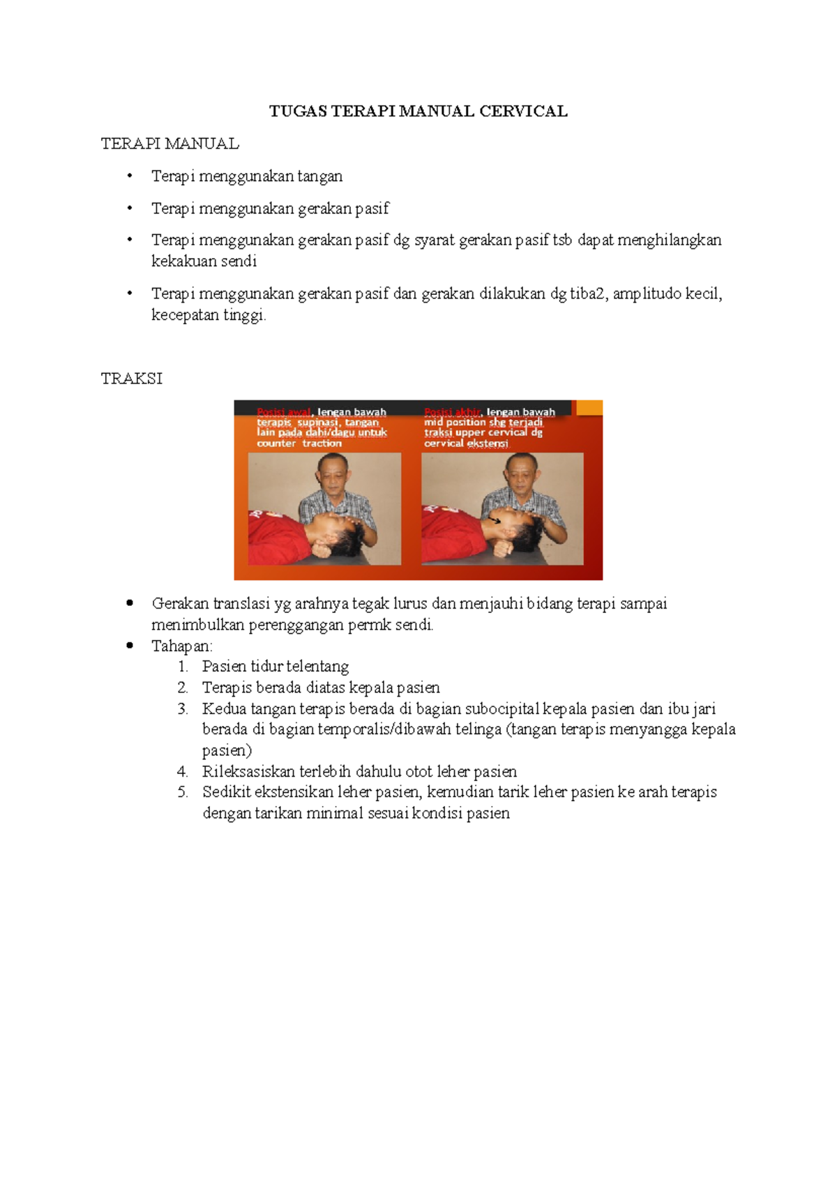 Tugass Terapi Manual Cervical - TUGAS TERAPI MANUAL CERVICAL TERAPI ...