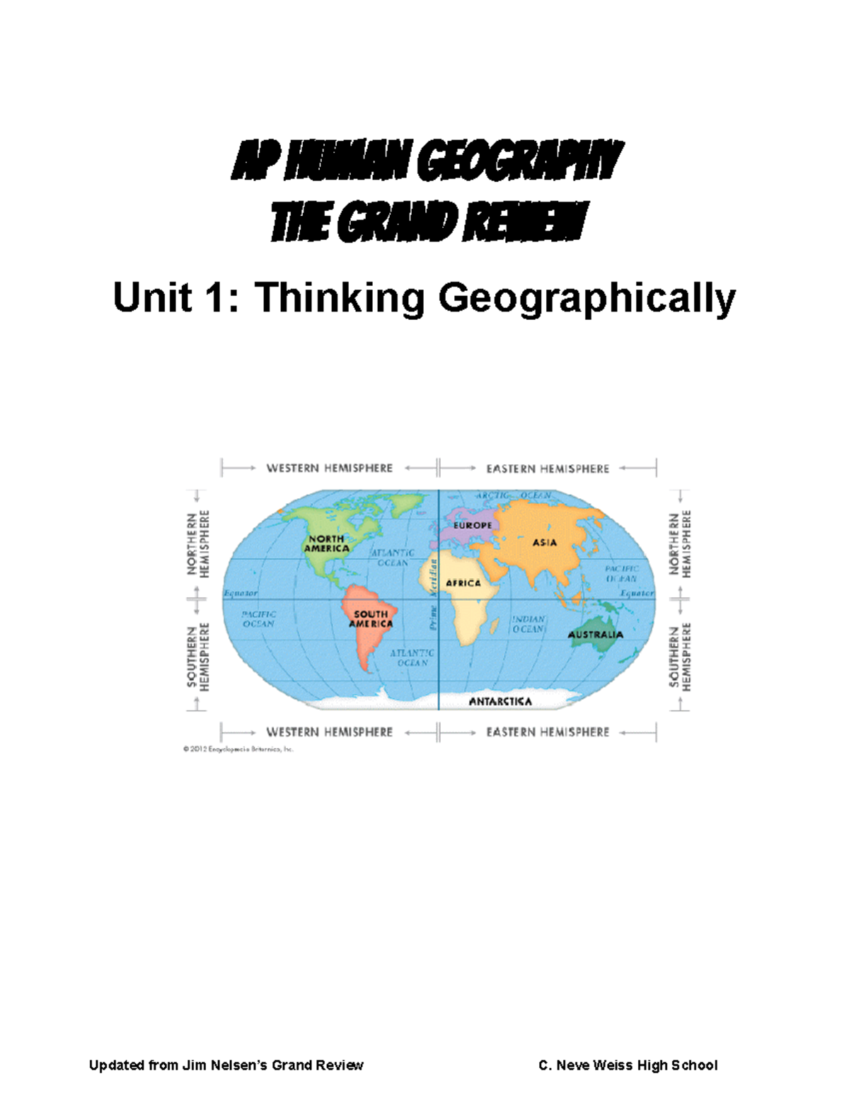 Grand Review Updated with topics - AP HUMAN GEOGRAPHY THE GRAND REVIEW ...