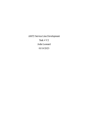 AMT2 Task 4 - Passed on first attempt - KMM Task 4: Service Line ...