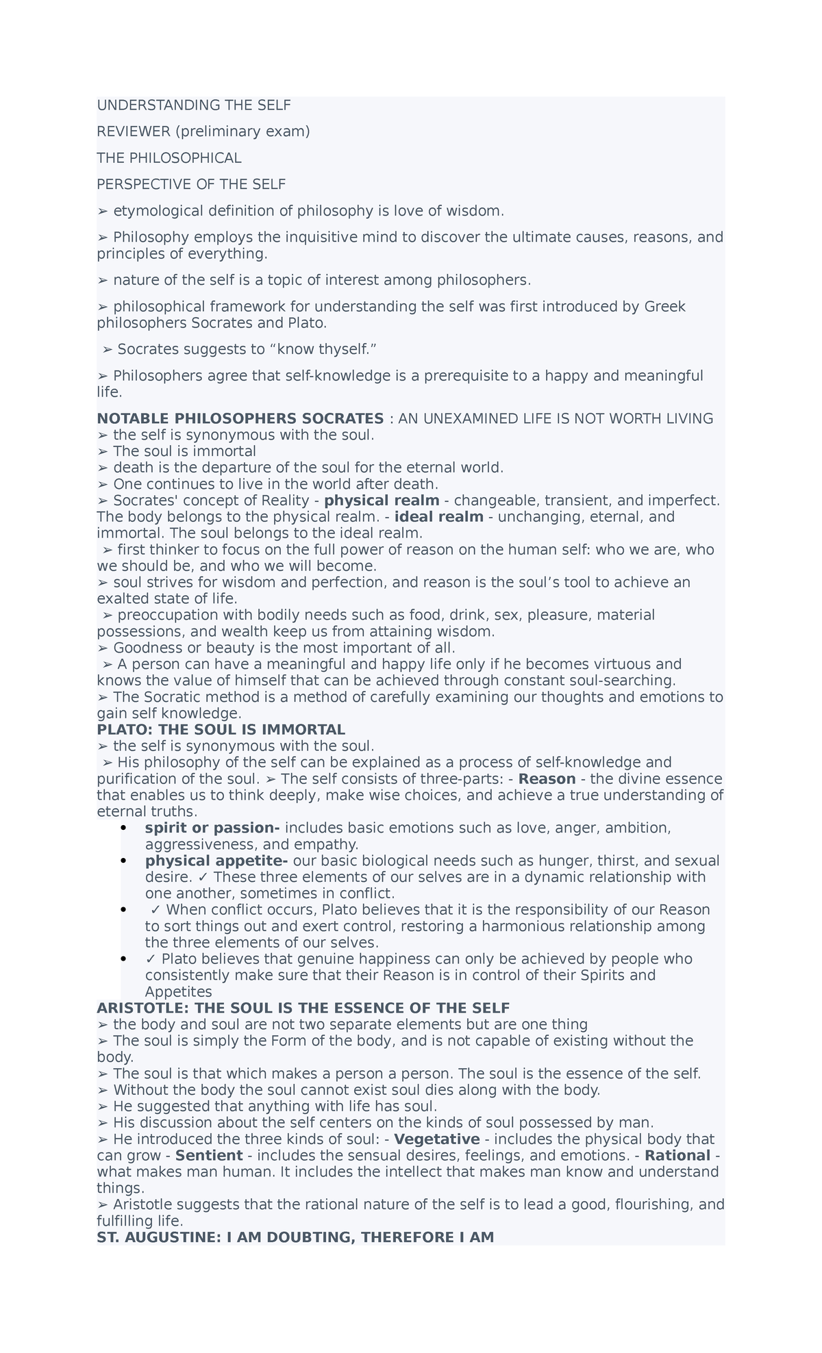 Understanding THE SELF Edited - UNDERSTANDING THE SELF REVIEWER ...