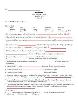 Epithelial Tissue Review Worksheet Physio (1) - Name