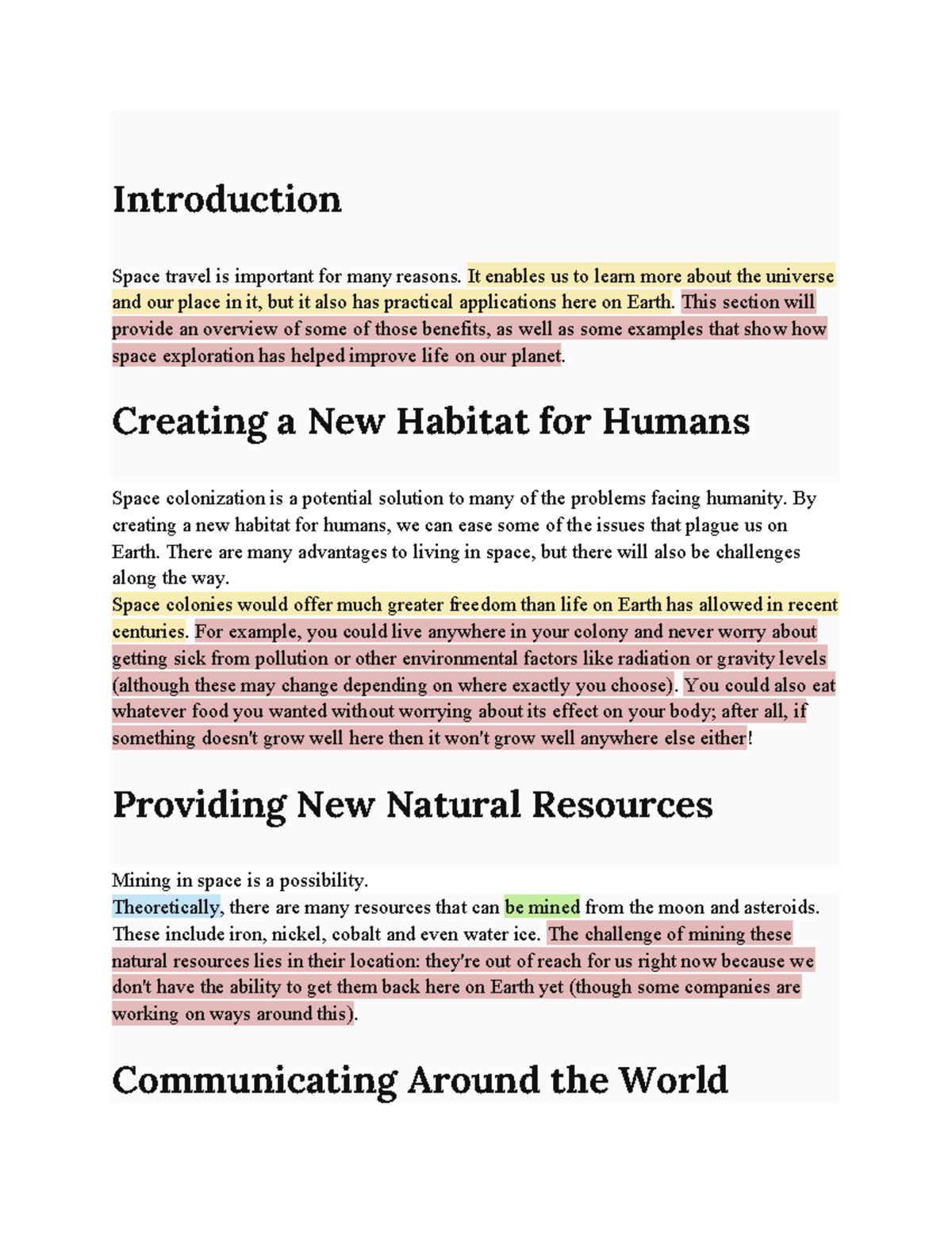 Why Humans Should Space Travel - Introduction Space travel is important ...