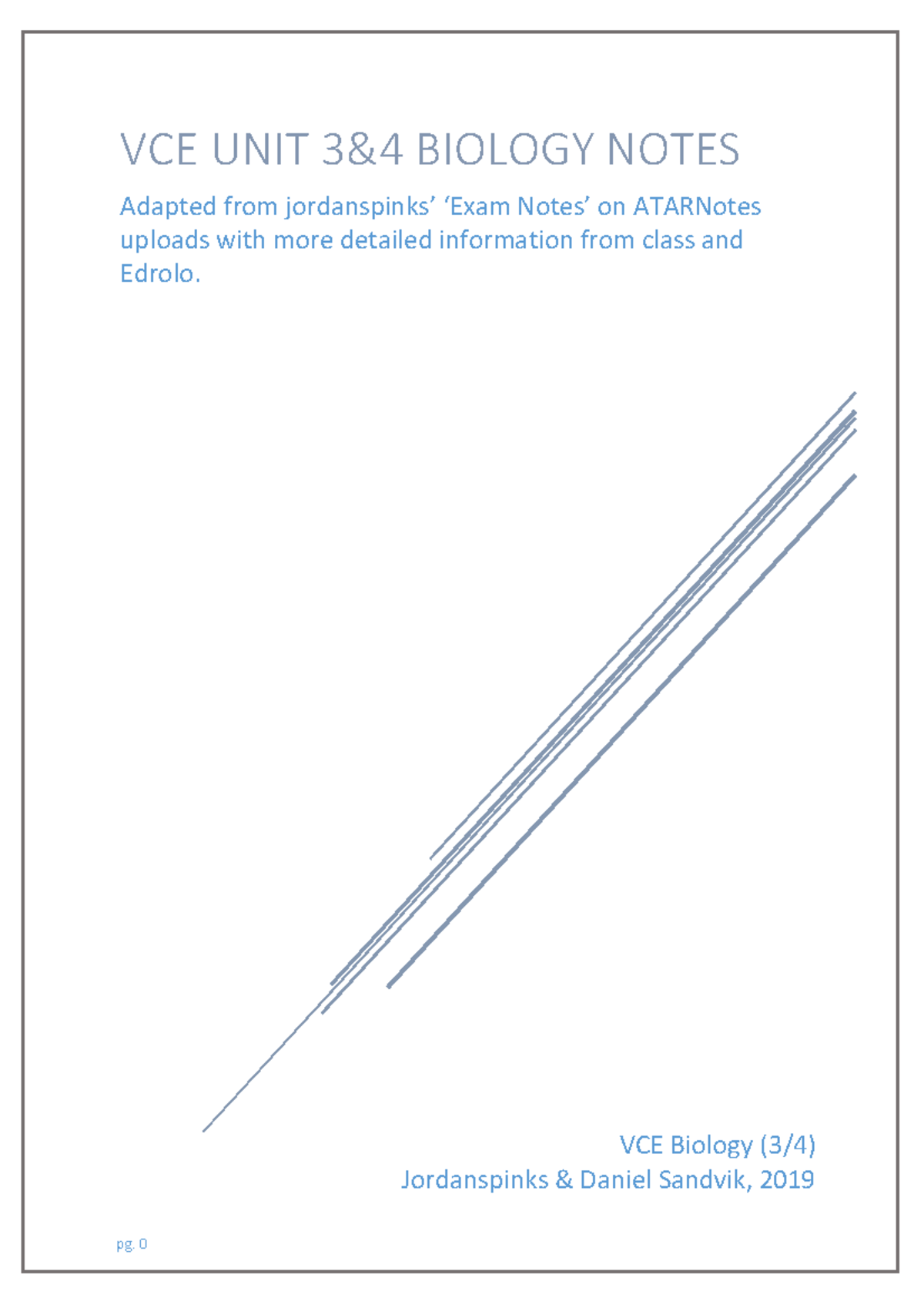Biology Unit 3^04 Study Notes ( Atarnotes) (comp) - b VCE Biology (3/4 ...