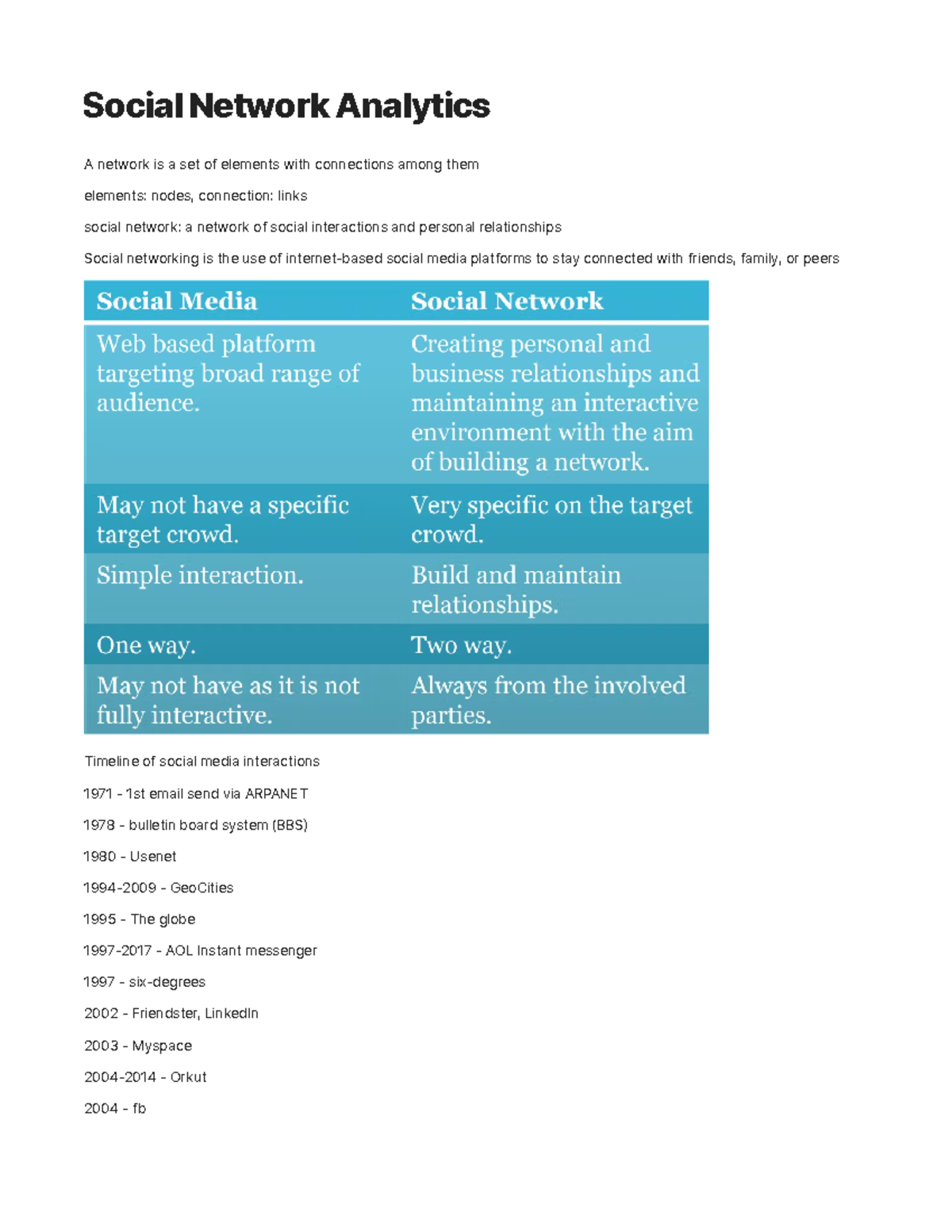 Social Network Analytics - Computer Networks/Internet • Social Networks • Biological Networks ...