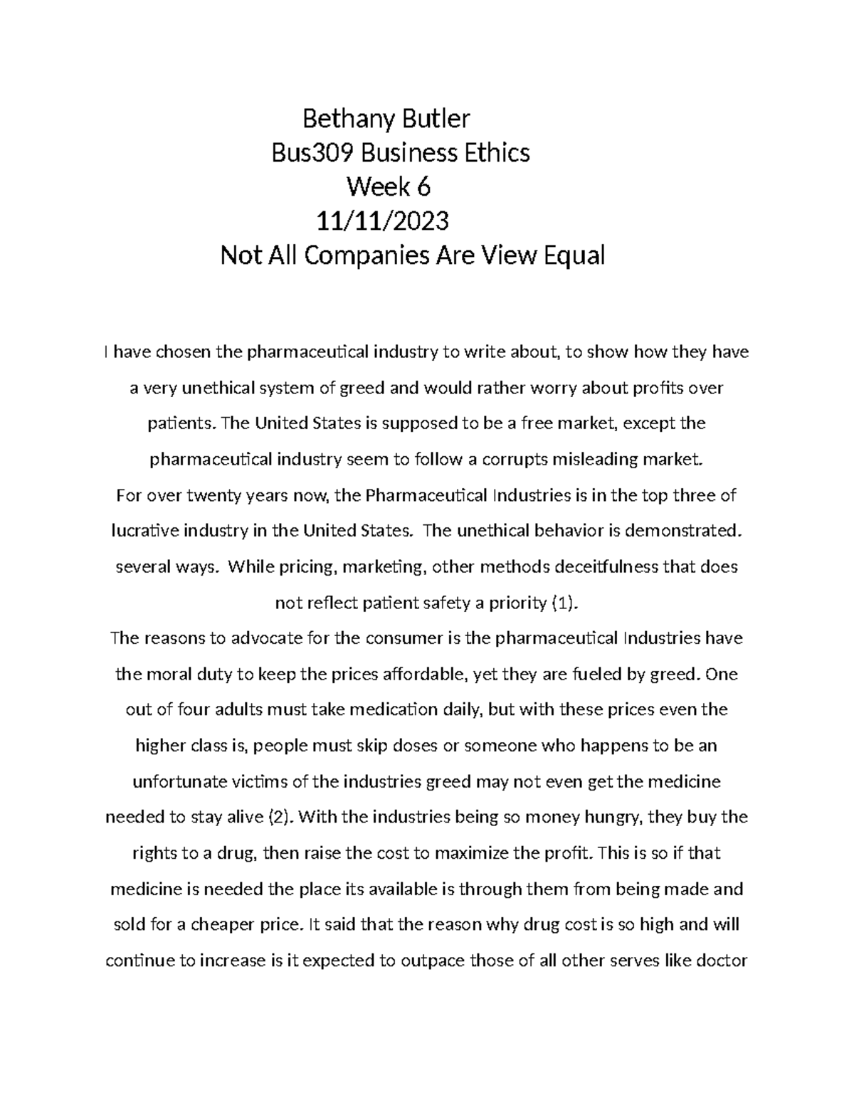 Bethany Butler - Explaining my Personal Cash flow audit - Bethany ...