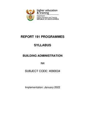 FREE Building Structural Construction N4 Question MEMO Download ...