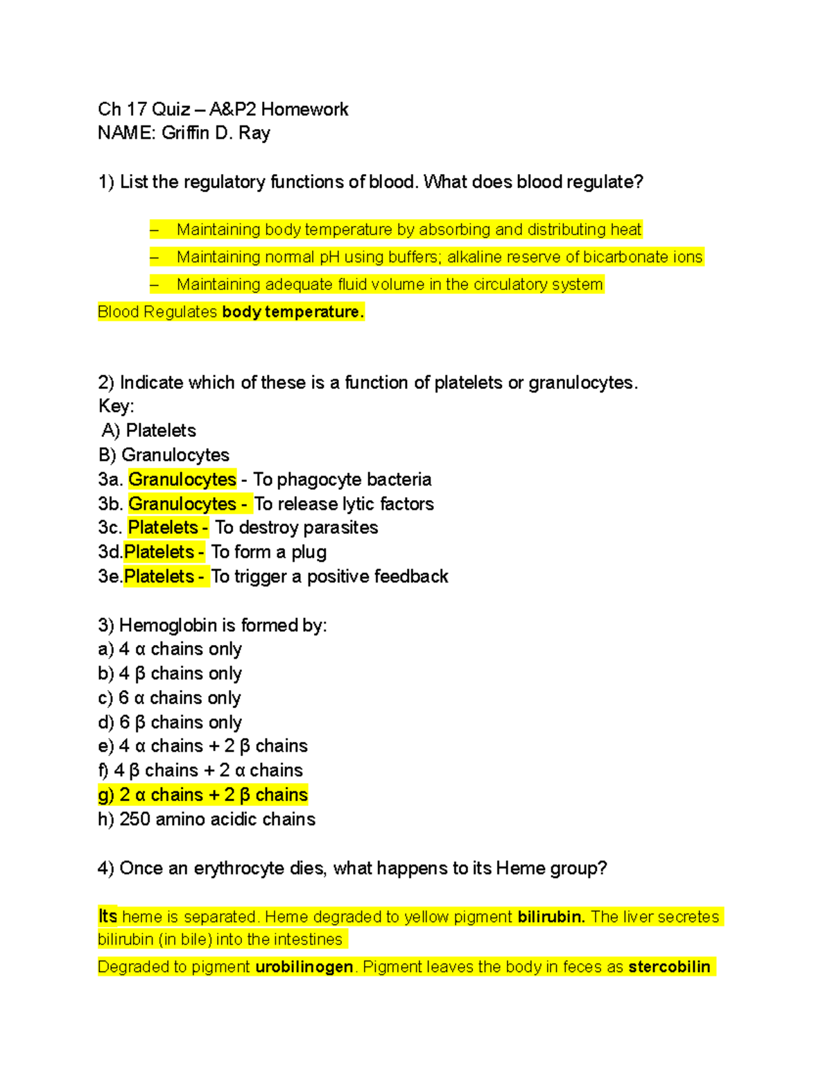 Ch 17 Quiz A&P2 Winter 2020 Homework - Ch 17 Quiz – A&P2 Homework NAME ...