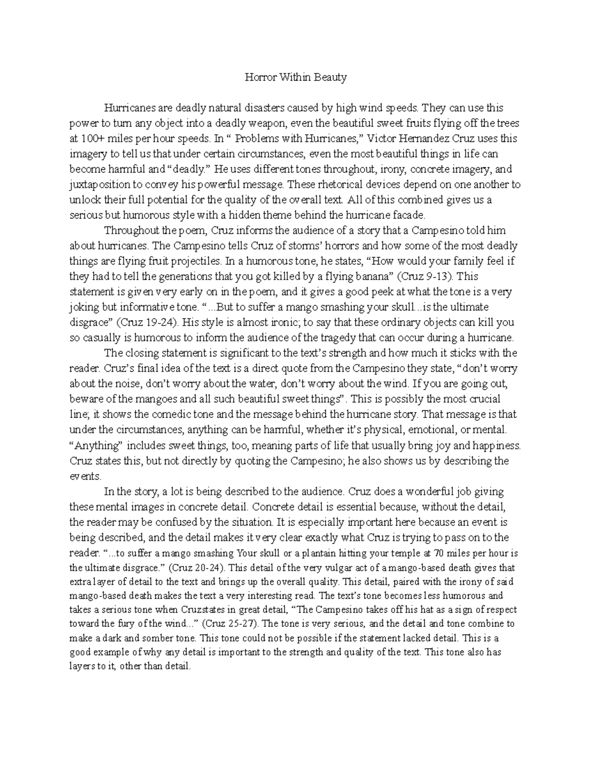 Problems with hurricanes essay - Horror Within Beauty Hurricanes are ...