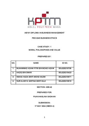 Sample report - INDUSTRIAL TRAINING REPORT Prepared by Sarina binti Abu ...