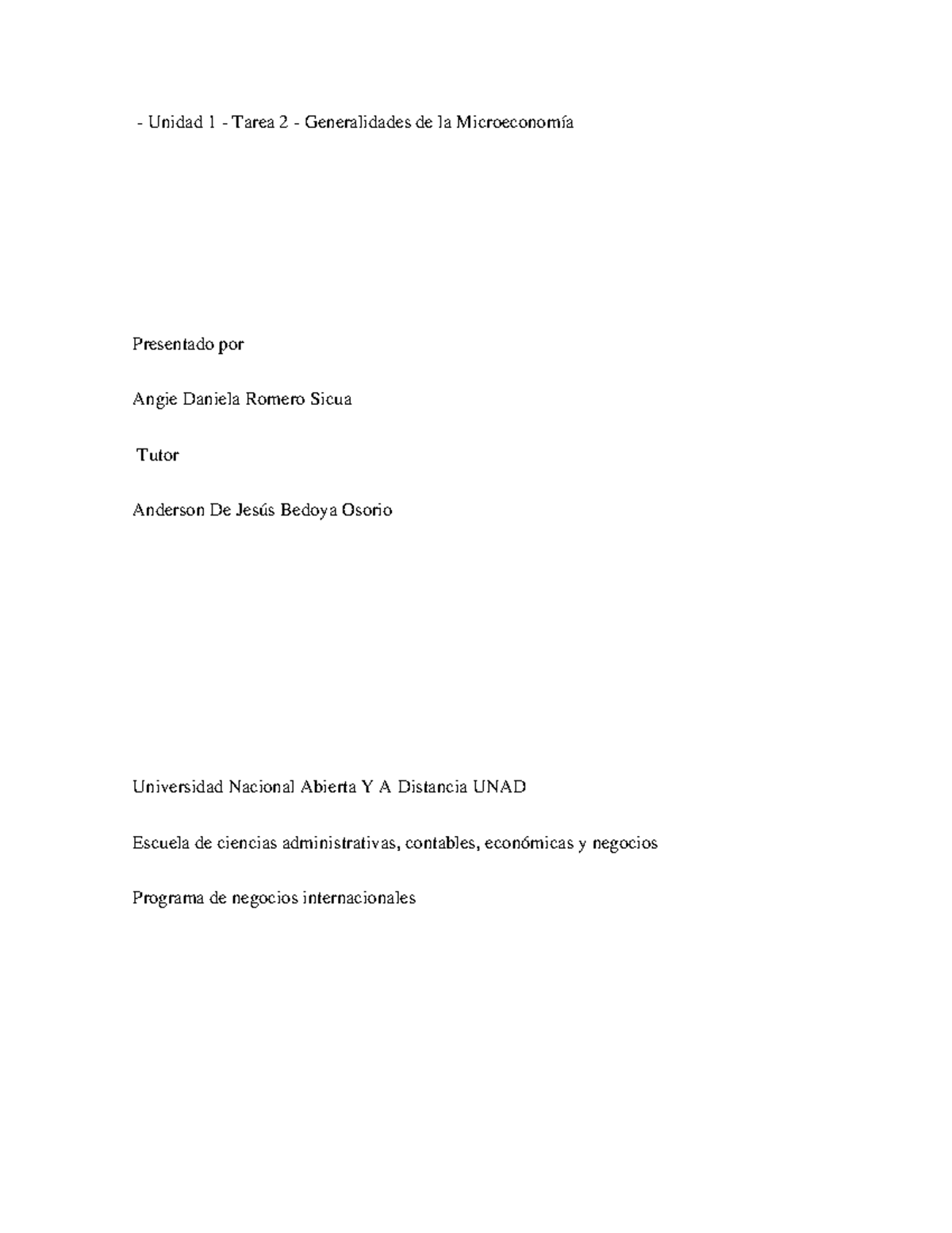 Qué es economía por Angie Daniela roemro Sicua - Unidad 1 - Tarea 2 ...
