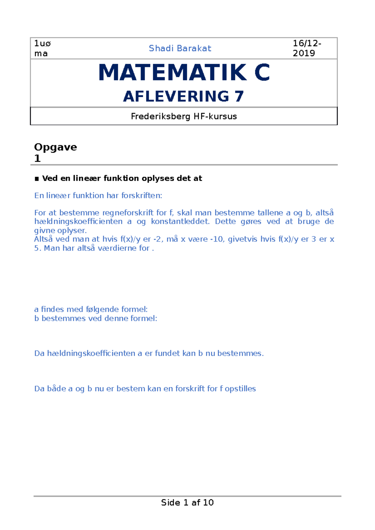 MAT - Aflevering 7 som passer er - 1uø ma Shadi Barakat 16/12- 2019 ...