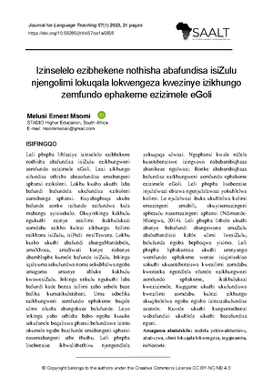 Zulm105 Assignment - zulu essay in groups - ZULM 105 ASSIGNMENT Group ...