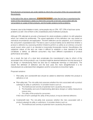 TORT Tutorial Questions - TUTORIAL GUIDE TUTORIAL 1: NUISANCE KEY CASES Sedleigh-Denfield v ...