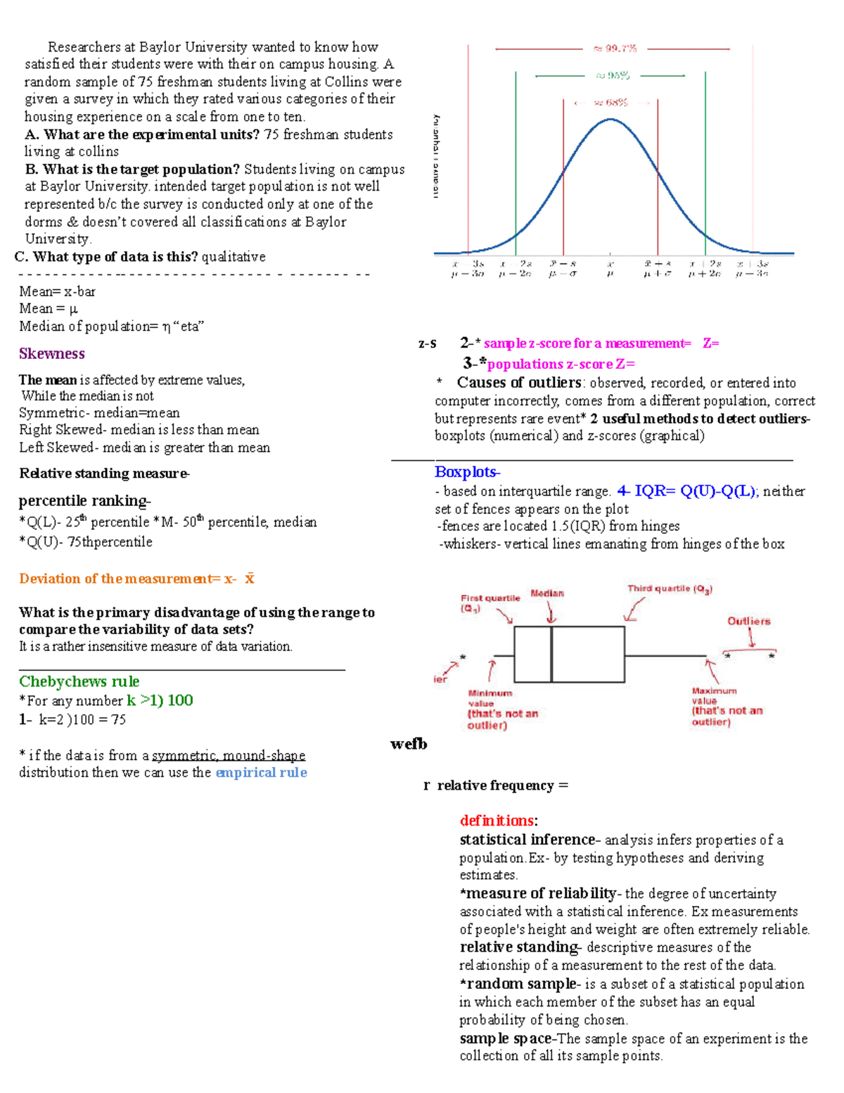 Grade 10 Science Exam Cheat Sheet