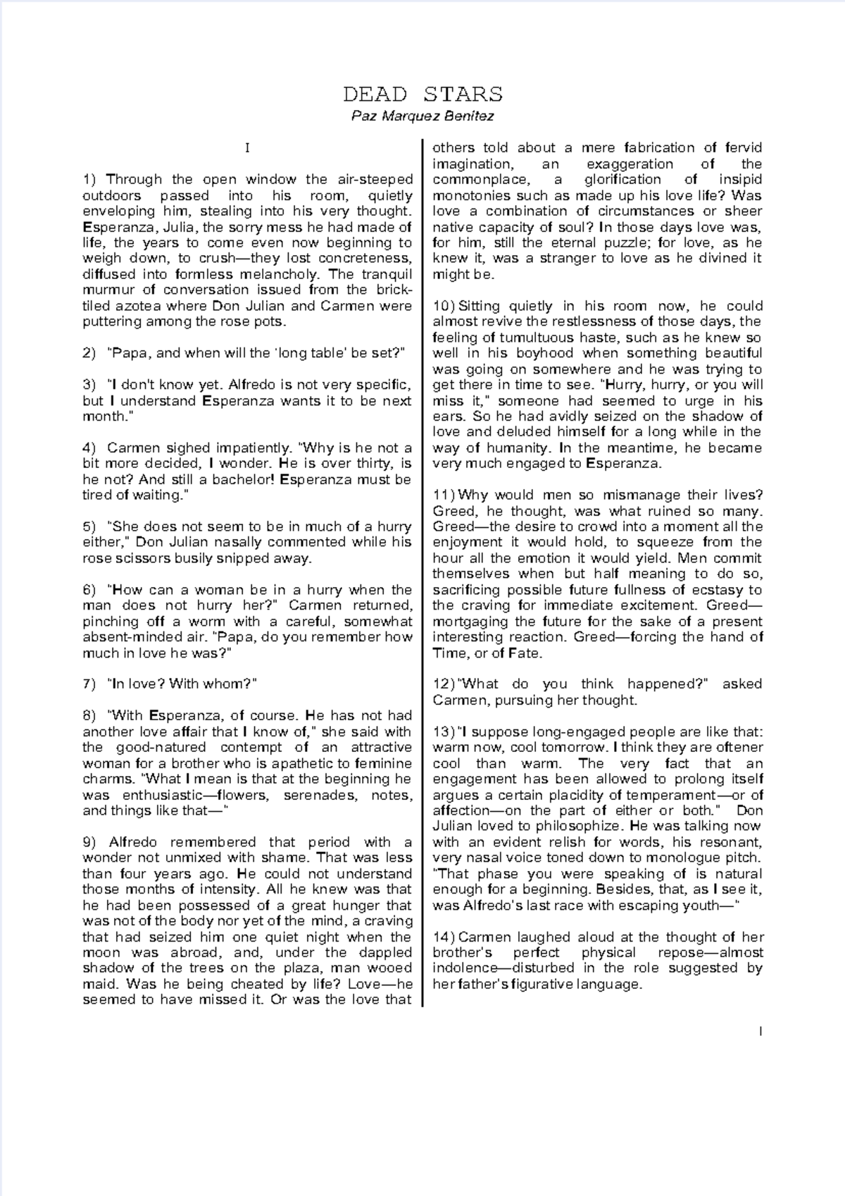 Dead star - ughcucc - DEAD STARS Paz Marquez Benitez I Through the open ...