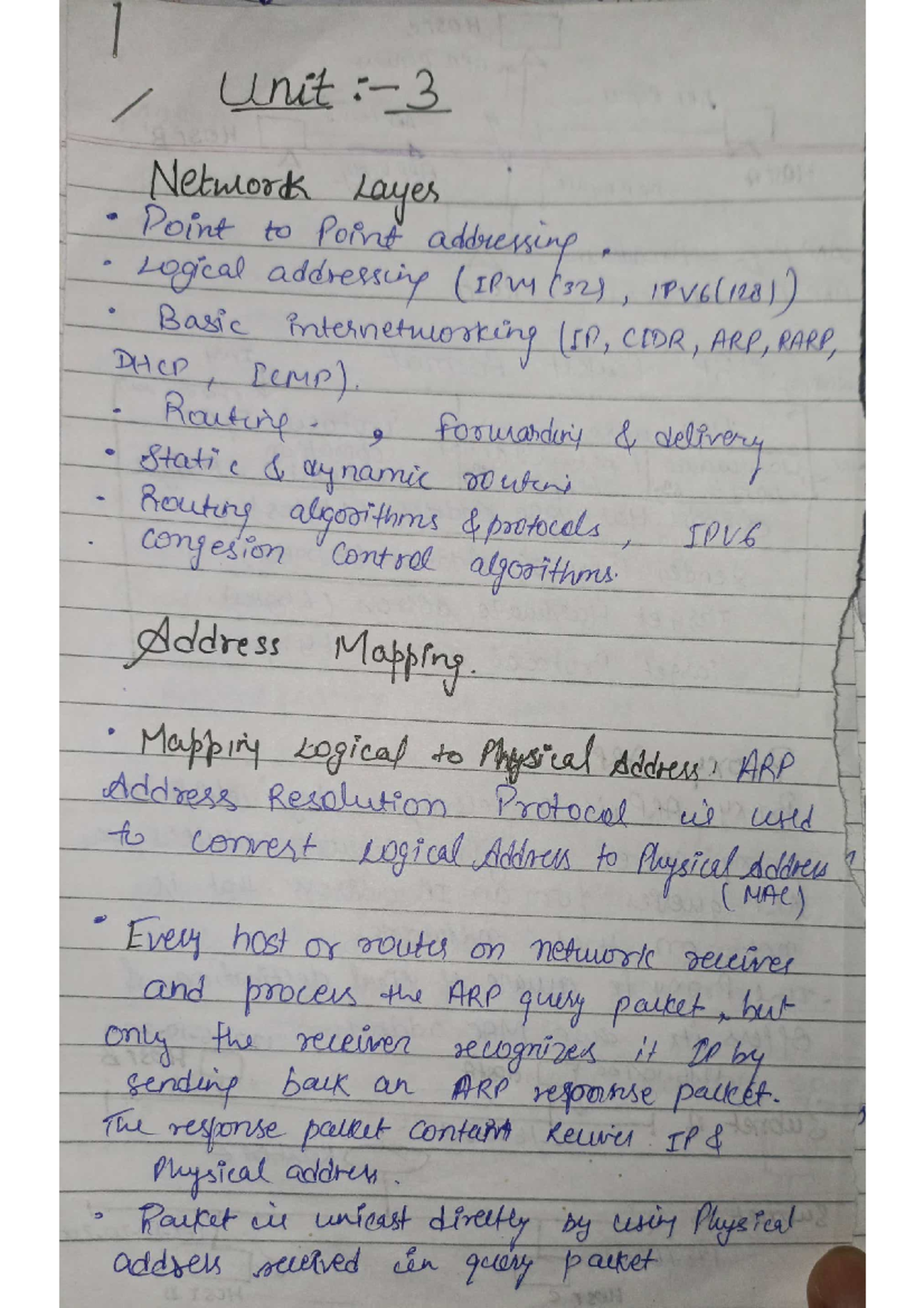 Unit 3 Computer Network Unit Network Layer Point To Point Addressing P Logical Addressing Ipm