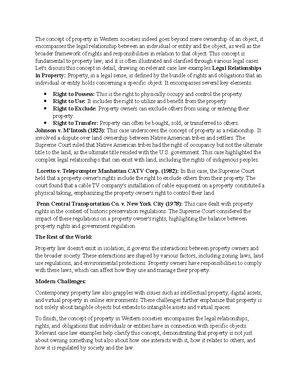 Property Law (revision) - Property Law Revision Disclaimer: Still in ...