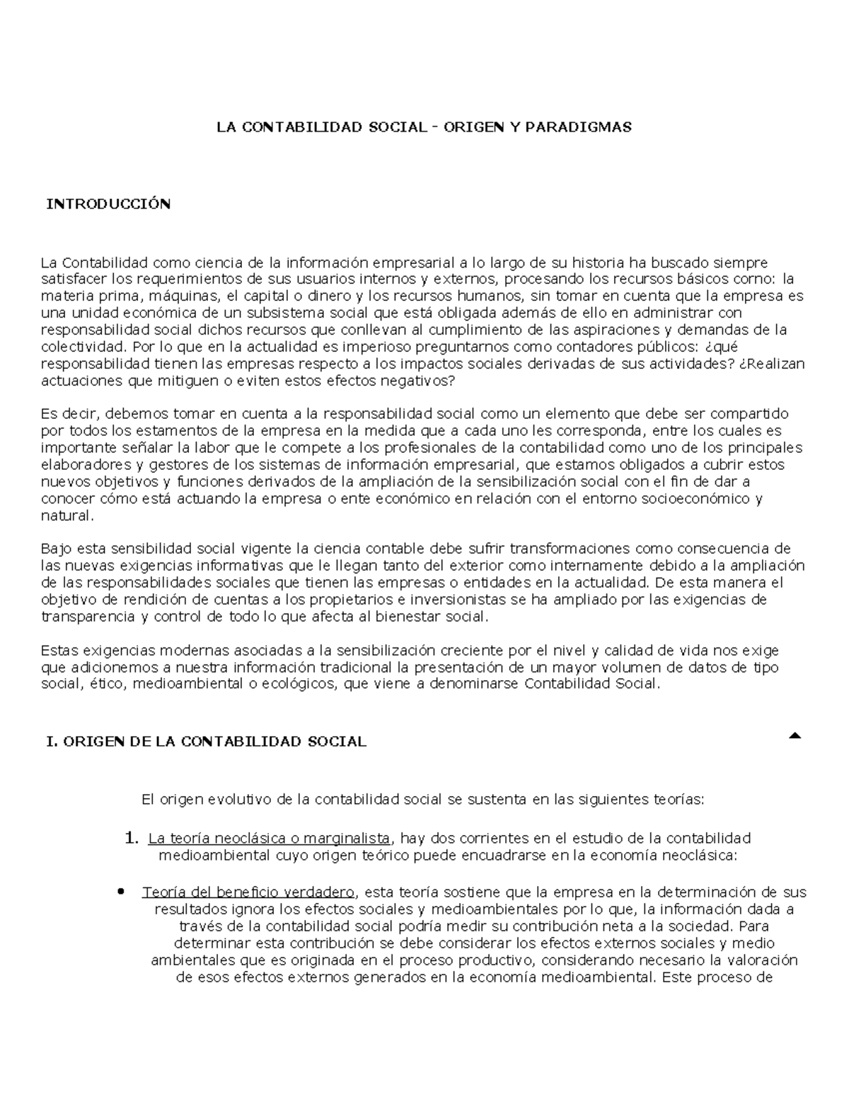 Contabilidad social - LA CONTABILIDAD SOCIAL - ORIGEN Y PARADIGMAS ...