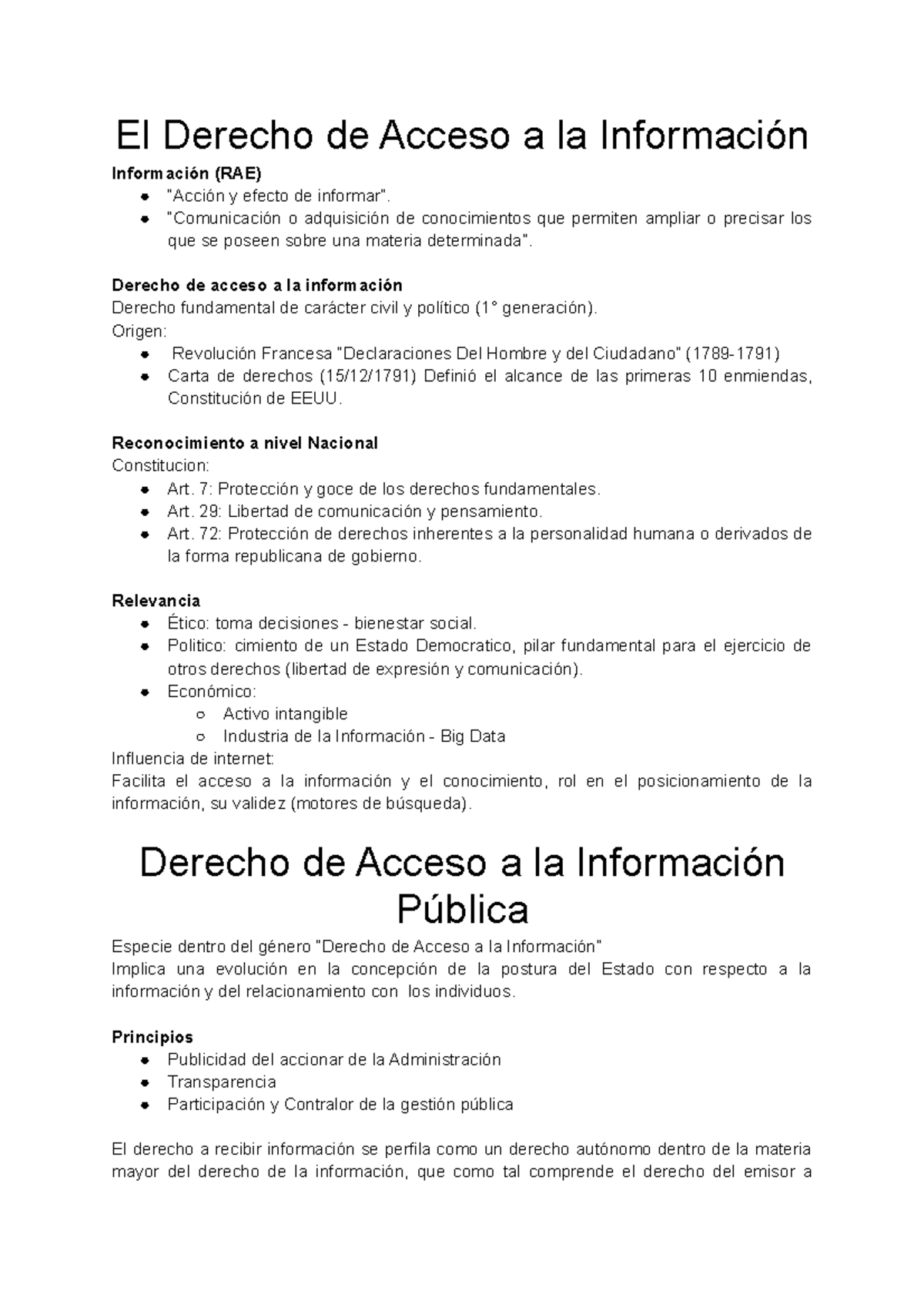 El Derecho de Acceso a la Información - El Derecho de Acceso a la ...