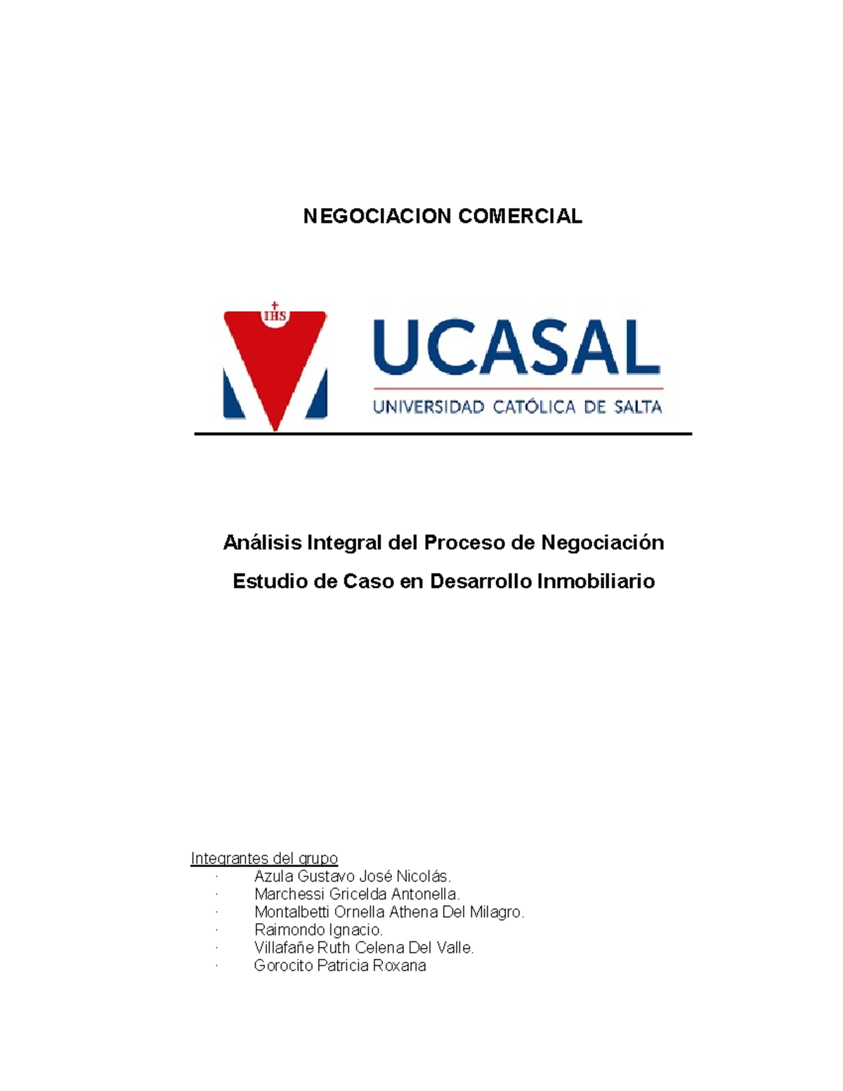 Grupo 4 Caso práctico Integrador - NEGOCIACION COMERCIAL Análisis ...