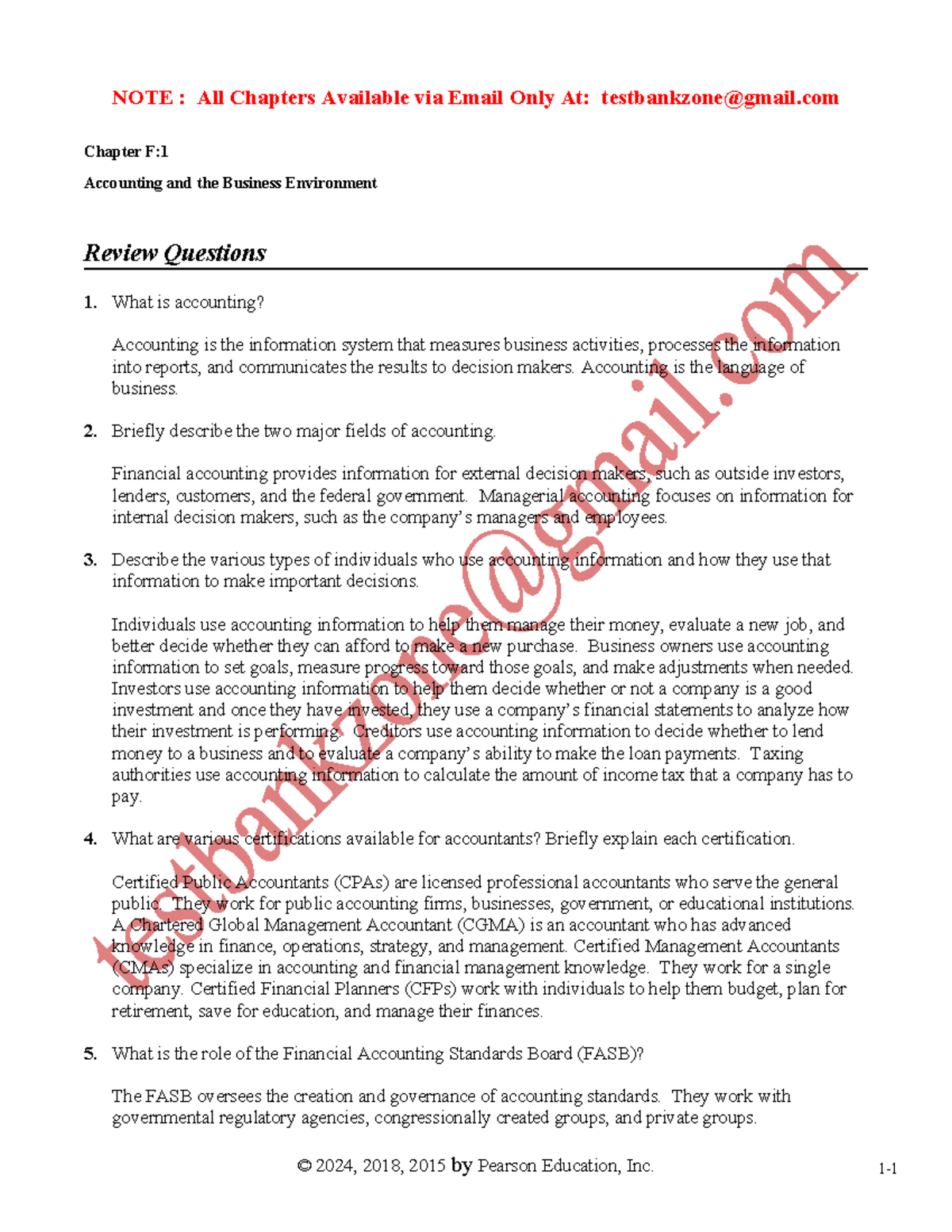 Solutions and Test Bank For Horngren's Financial & Managerial ...