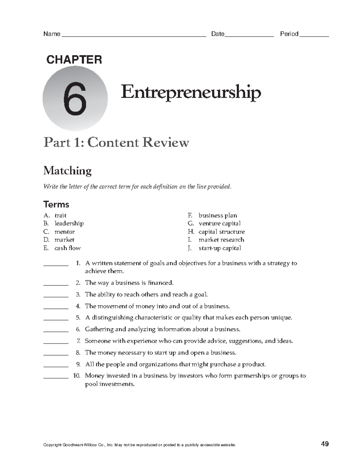 Chapter 6 workbook - Name ...