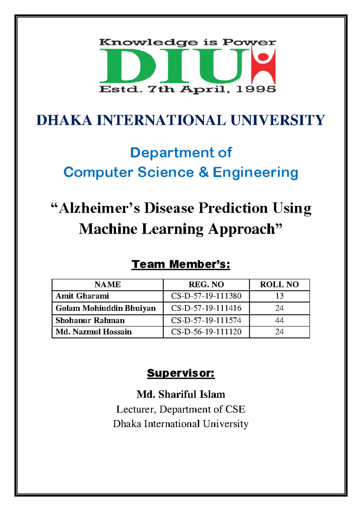 CEP - Complex Engineering Programm - DHAKA INTERNATIONAL UNIVERSITY ...