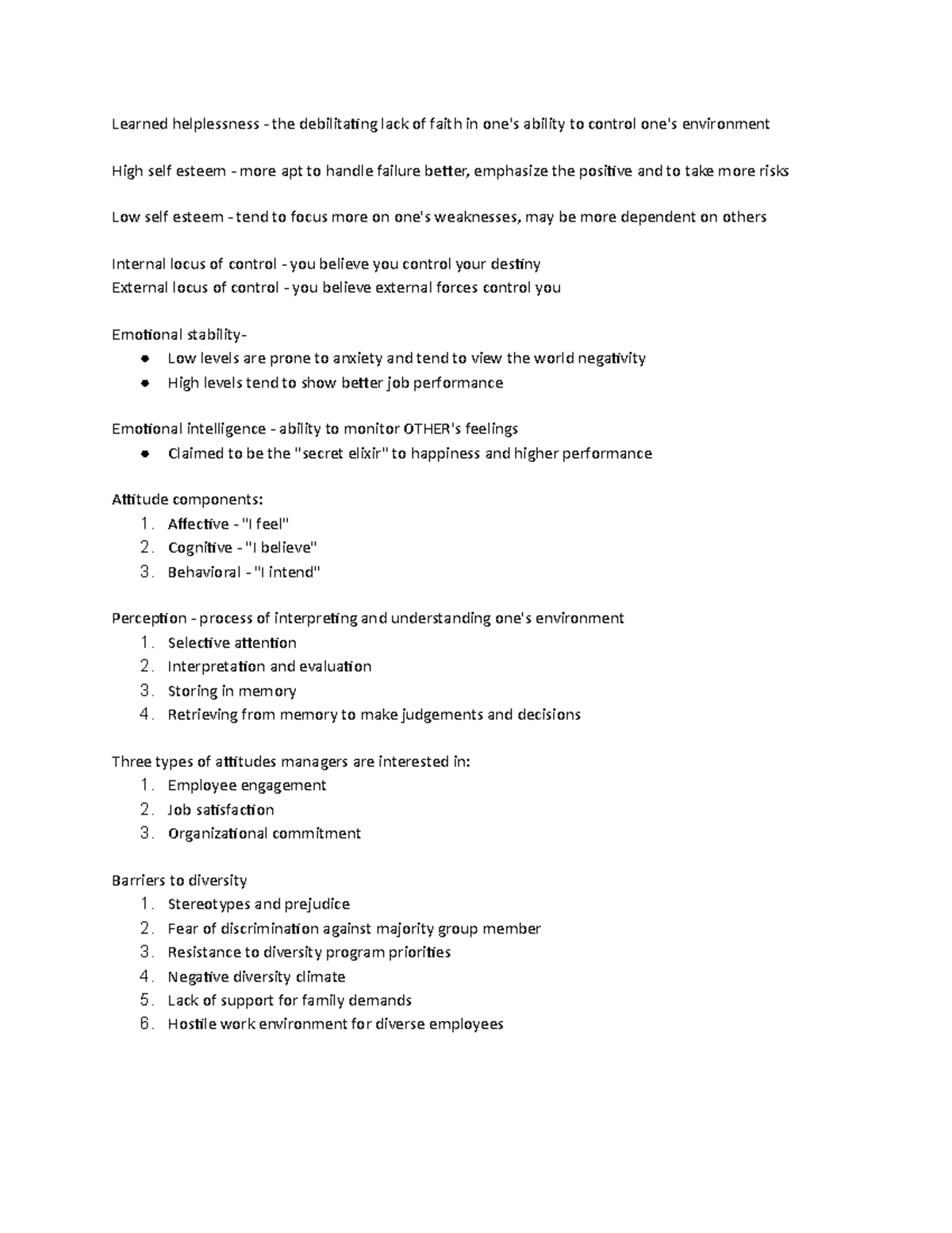 Class 11 pt2 - Intro MGT - Learned helplessness - the debilitating lack ...