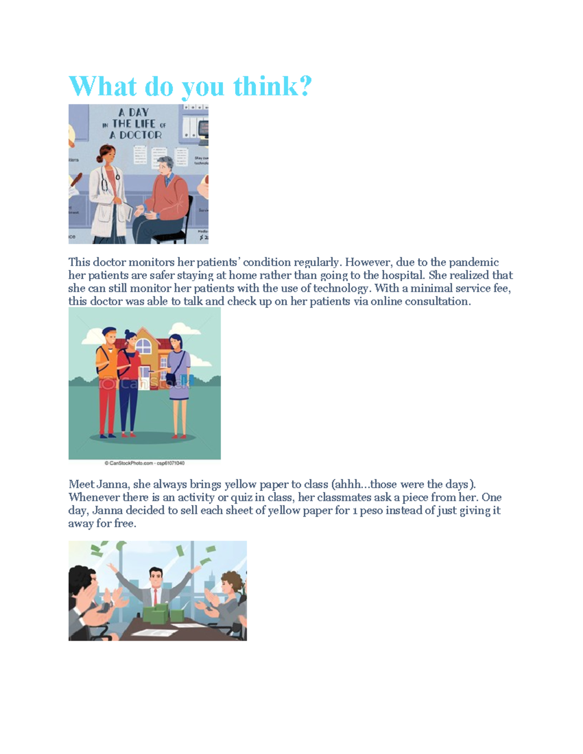 What do you think - What do you think? This doctor monitors her ...