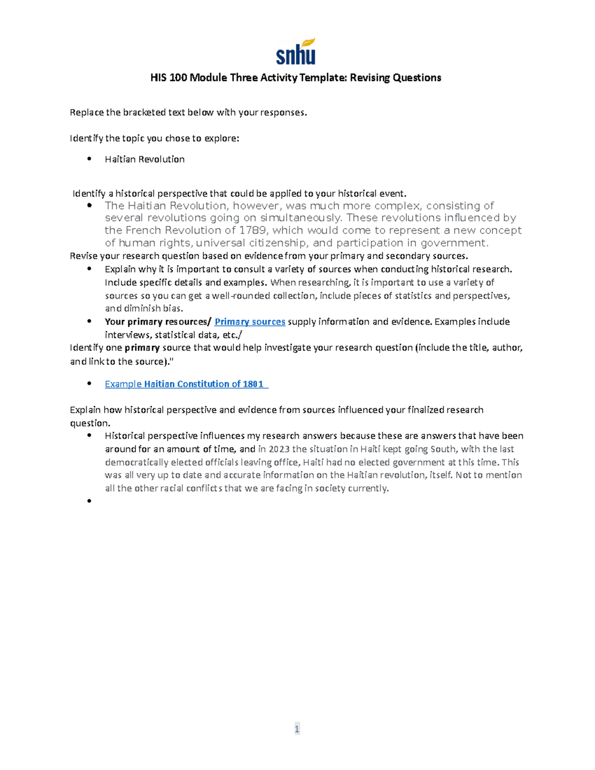 3-2 historu - NA..... - HIS 100 Module Three Ac琀椀vity Template ...