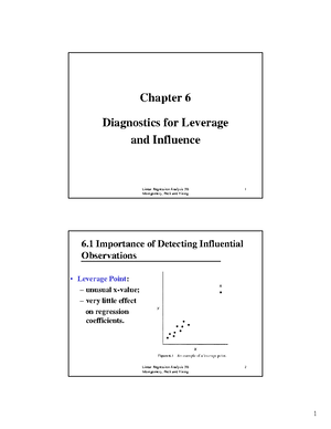 STA6013 Lect8 10 - Professor Mason lecture notes - Chapter 8 ...
