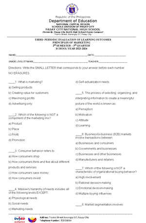 MIL 12 Q1 W6 - English subject - SCHOOL PASAY CITY NATIONAL HIGH SCHOOL ...