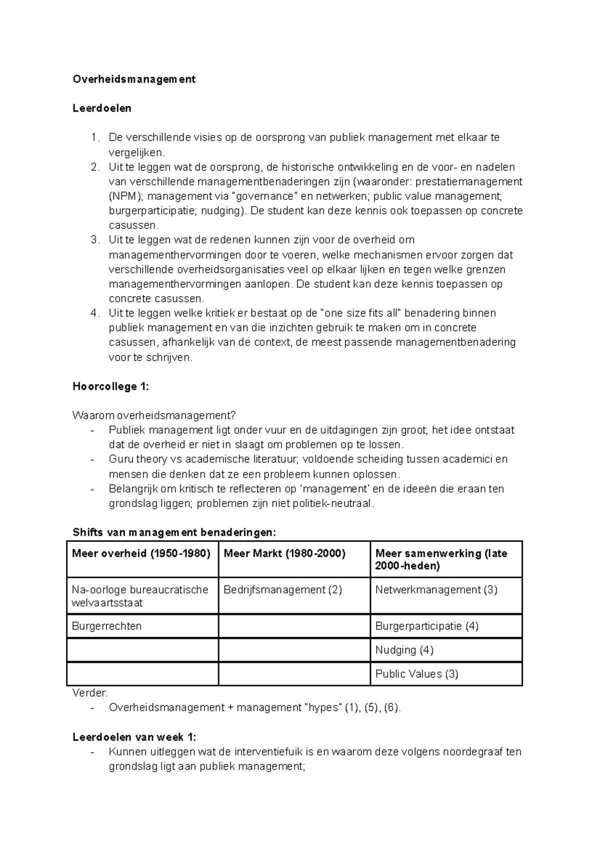 Overheidsmanagement - De verschillende visies op de oorsprong van ...