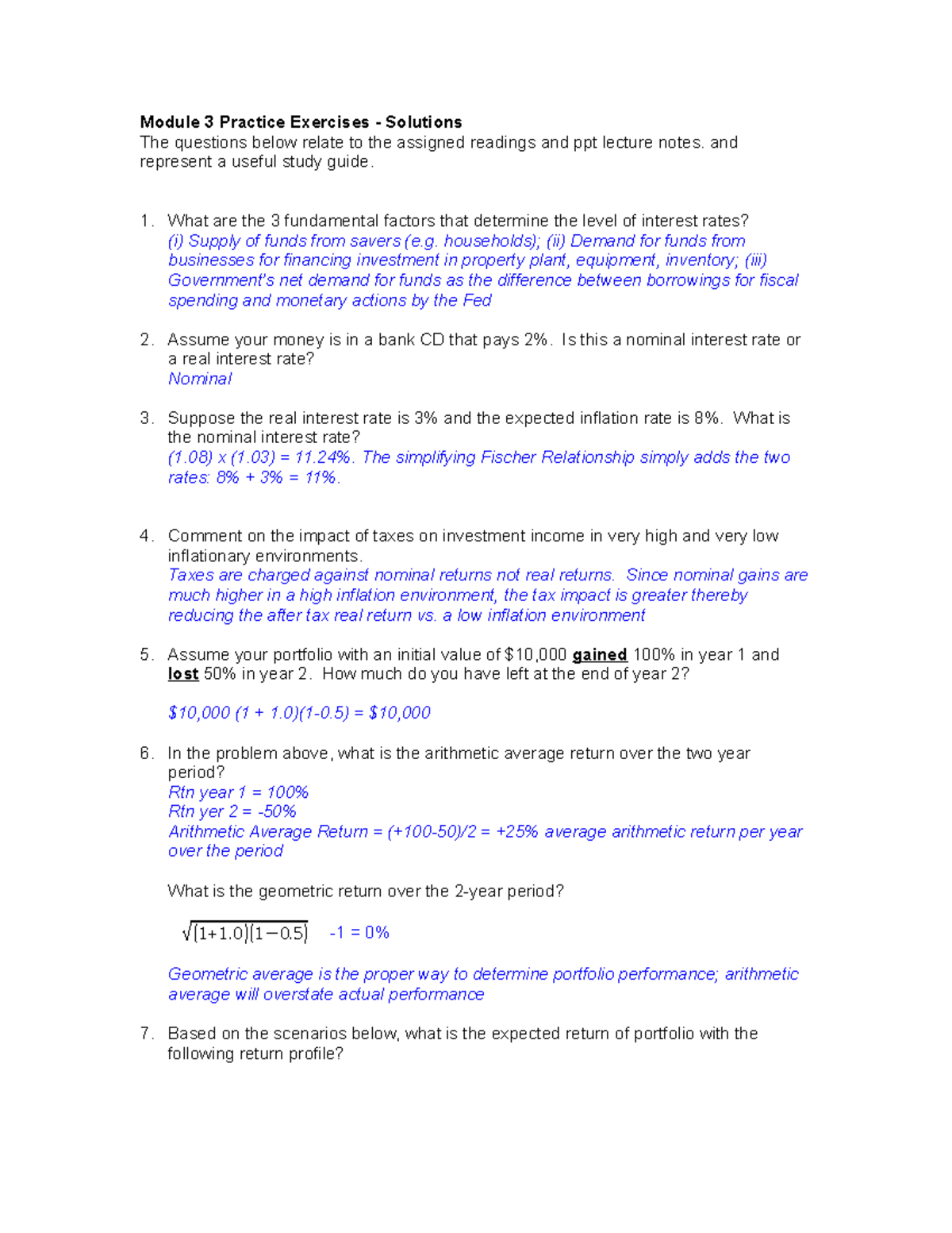 Module 3 Practice Exercises Answers-1 - Module 3 Practice Exercises ...