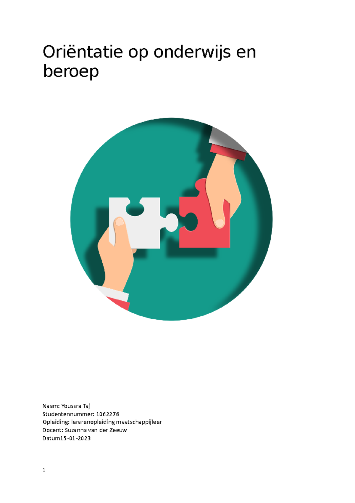 Kopie van taj vanderzeeuw LERO02x - Oriëntatie op onderwijs en beroep ...