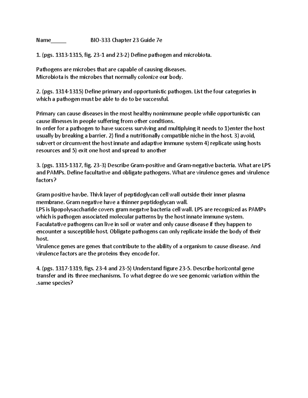 BIO-333 CH23 Guide 7e - Name_____ BIO-333 Chapter 23 Guide 7e (pgs. 1 ...