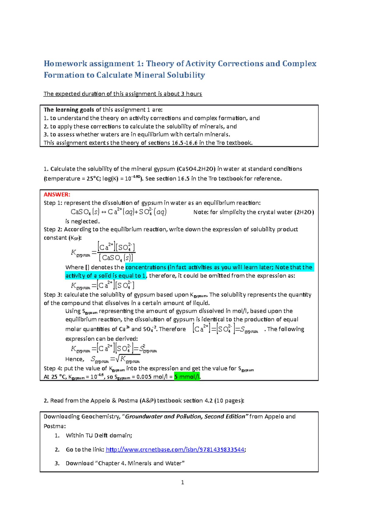 Homework assignment H1 Activity Corrections - Homework assignment 1 ...