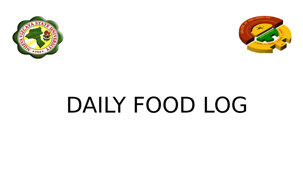 Daily FOOD LOG 02 - This assignments helps the students for their basis ...