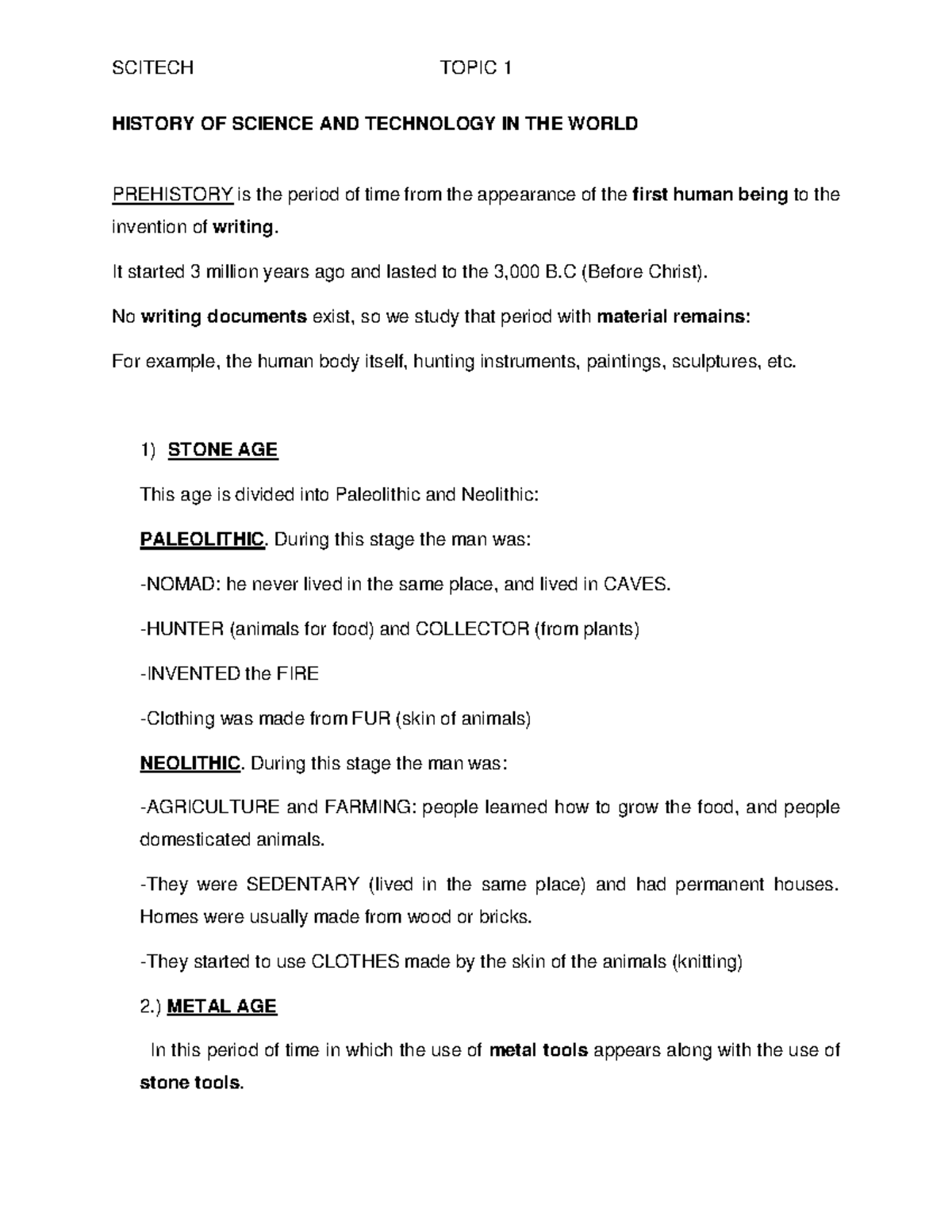 1. History OF Science AND Technology IN THE World - HISTORY OF SCIENCE ...