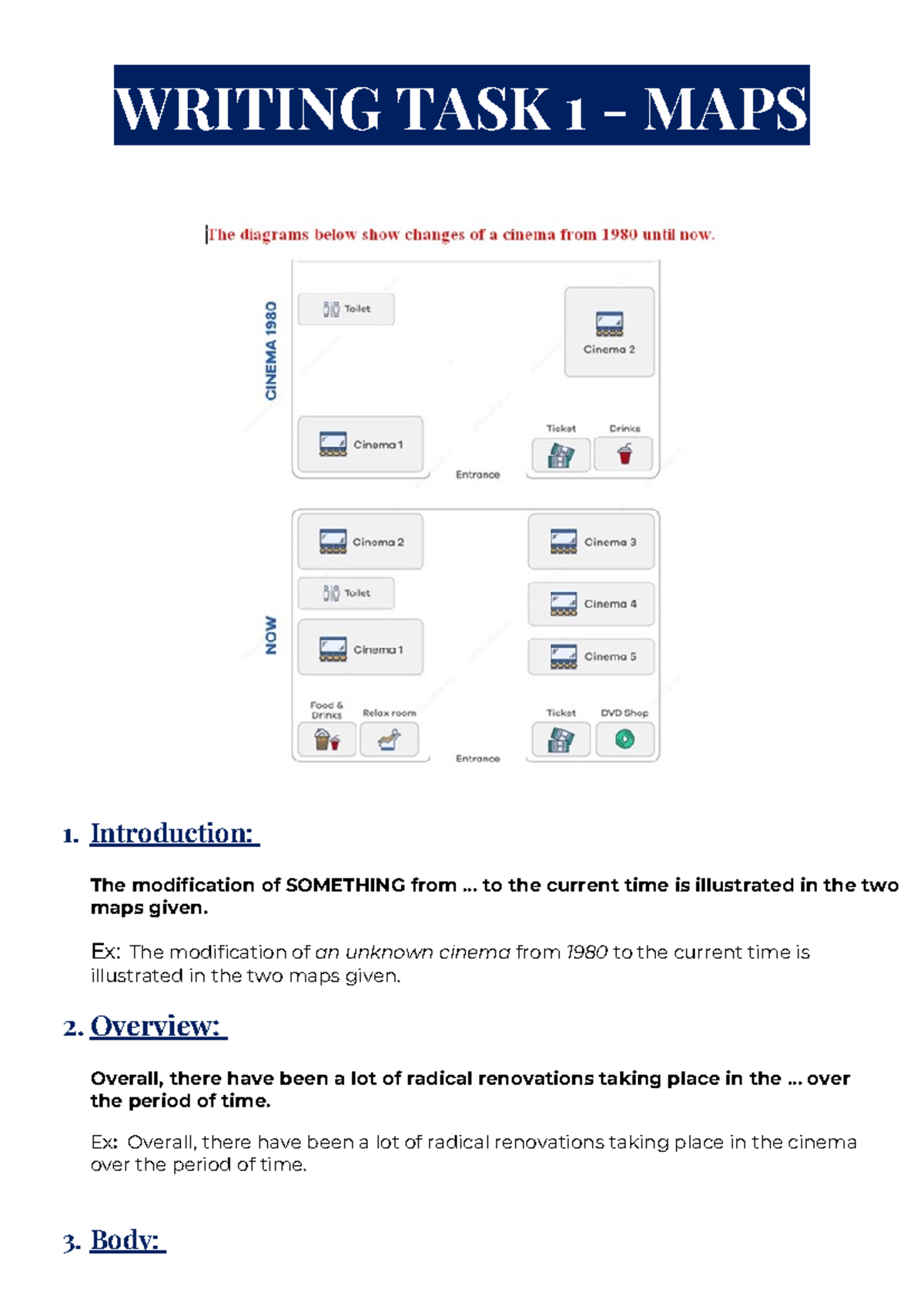 2. WRT1 MAPS - task 1 - WRITING TASK 1 - MAPS 1. Introduction: The ...
