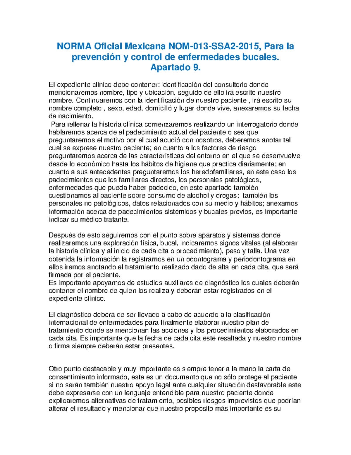 Norma Oficial Mexicana NOM - NORMA Oficial Mexicana NOM-013-SSA2-2015 ...