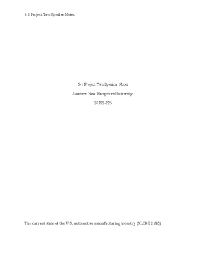 BUS 225 Module 1 Assignment 1 - Southern New Hampshire University Bus ...