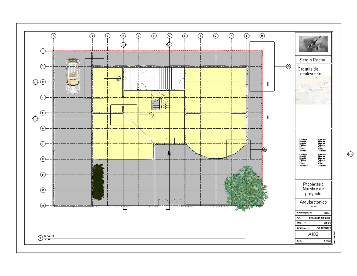 1.-Set de Planos Revit 2 - A B C D E F G 2 1 A107 A107 H I J K L M 1 ...
