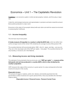Econ 111 (Unit 2) - Lecture notes - Econ 111 (2) - Technology ...