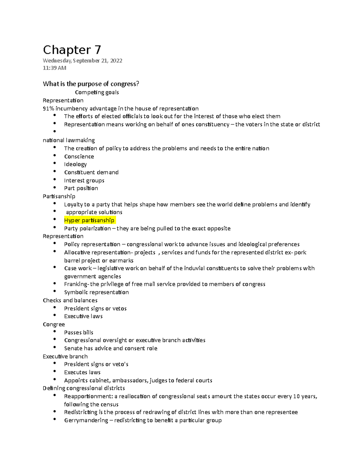 Chapter 7: Keeping the Republic - Chapter 7 Wednesday, September 21 ...