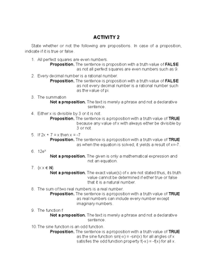 Mathematical Symbols - ACTIVITY 4 Translate each sentence using ...